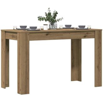 vidaXL Vidaxl - Table &agrave; manger ch&ecirc;ne artisanal 120x60x76 cm bois ding&eacute;nierie
