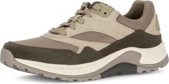 Rollingsoft Keilsneaker ROLLINGSOFT, Herren, Gr. 11,5 (46,5), beige (khaki kombiniert), Mesh, Veloursleder, Schuhe, Freizeitschuh, Halbschuh, Schn&uuml;rschuh mit Wech