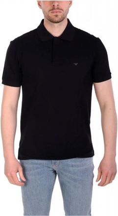 Emporio Armani Homme, Tops, Bleu, Taille: 2XL Polo en Piqu&eacute; Travel Essentials