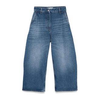 STUDIO NICHOLSON Chalco Weite Jeans Hose - - Jeans - Damen - Blau - 2XS
