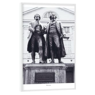 artboxONE Poster mit weißem Rahmen 30x20 cm Städte Denkmal in Weimar - Bild Weimar
