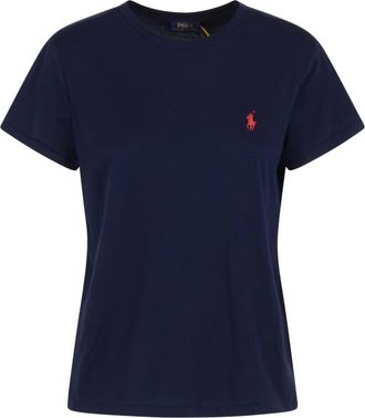 Polo Ralph Lauren Femme, Tops, Bleu, Taille: 36 FR Knit T-Shirt