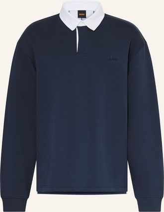 HUGO BOSS Jersey-Poloshirt Exis blau