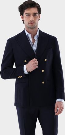 van Laack Blazer mit Struktur doppelreihig