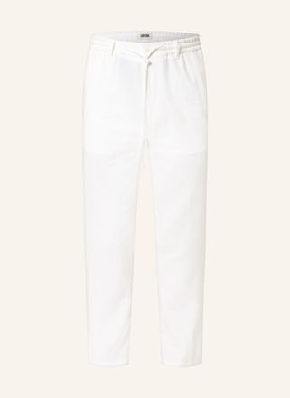 Drykorn Drykorn Hose Deger Im Jogging-Stil Regular Fit Mit Leinen weiss