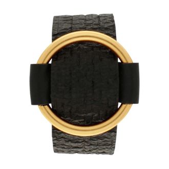 Dansk Copenhagen Femme, Accessoires, Noir, Taille: ONE Size Bracelet Mega Ring en Cuir