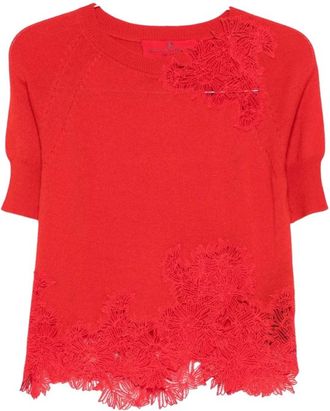 Ermanno Scervino Femme, Pulls, Rouge, Taille: 40 FR Ermanno Scervino Sweaters