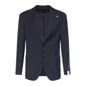 Lubiam Homme, Vestes, Bleu, Taille: XL Blazer &agrave; un bouton