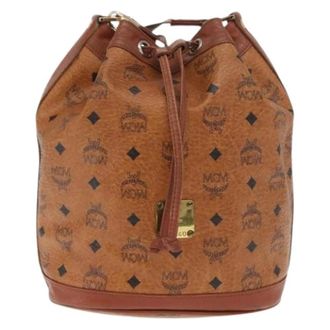 MCM Pre-owned Canvas Schultertasche - - Pre-owned - Damen - Braun - ONE SIZE
