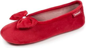 Isotoner Chaussons pantoufles Ballerines femme rouge 35/36
