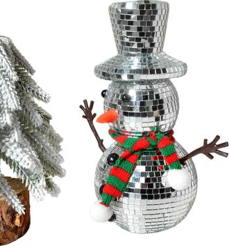Generico Spiegelkugel | reflektierender Schneemann - Diskothekenreflektion f&uuml;r Esstisch, Hochzeit, Familientreffen, Partys, Karneval, Auftritt