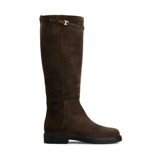 Tod's Braune Flache Slip-On Schuhe mit Logodetail - - Shoes - Damen - Braun - 39 EU