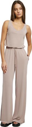 Urban Classics Damen Jumpsuit Ladies Long Sleevless Modal Jumpsuit duskrose 5XL
