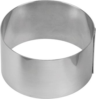 Städter Dessert-Ring Edelstahl 7.5 cm, Silber, 7.5 x 7.5 x 5.5 cm