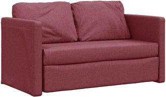 vidaXL Bodensofa mit Schlaffunktion Weinrot 112x174x55 cm Stoff Vidaxl