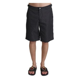 Dolce & Gabbana Homme, Maillots de bain, Noir, Taille: M Polka Dot Elegance Swim Trunks