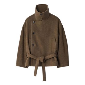 Christophe Lemaire Kurzer Wickelmantel - - Coats - Damen - Braun - S