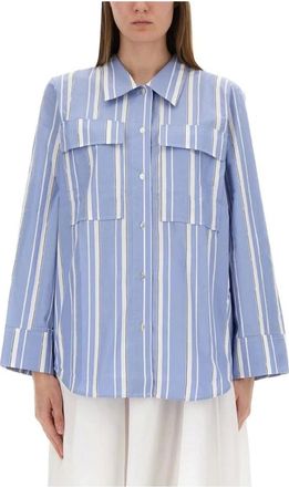 Baum Und Pferdgarten Femme, Blouses et Chemises, Bleu, Taille: 38 FR Chemise Boutonn&eacute;e &agrave; Rayures