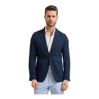 Mulish Homme, Vestes, Bleu, Taille: XL Micro-weave Blazer