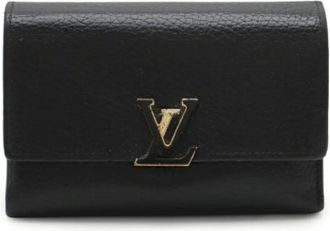 Louis Vuitton unisex, Pre-owned, Noir, Taille: ONE Size Portefeuille en cuir Pre-owned
