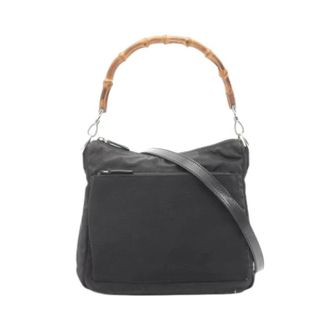 Gucci Pre-owned Canvas Schultertasche - - Pre-owned - Damen - Schwarzk - ONE SIZE