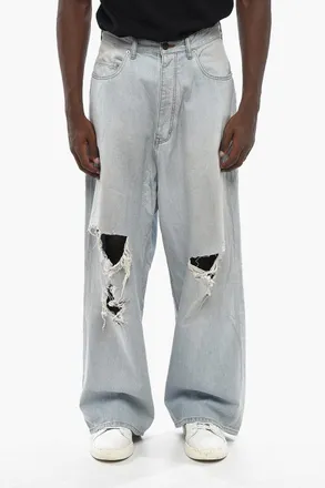 Balenciaga Distressed-Jeans mit weitem Bein 29 cm Balenciaga