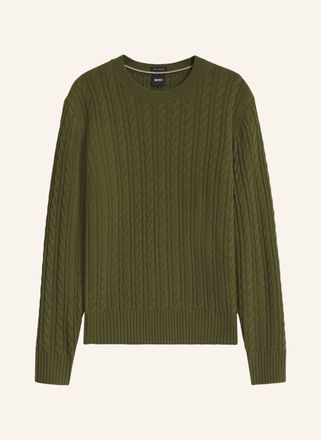 HUGO BOSS Pullover H-Furlan Regular Fit gruen