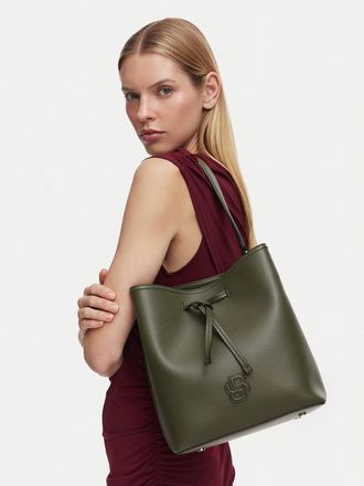 HUGO BOSS Handtasche BOSS Anett Drawstring 50567602 Dunkelgr&uuml;n