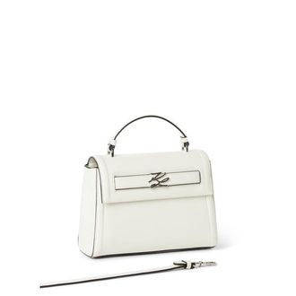 Karl Lagerfeld Sac &agrave; main uni en cuir