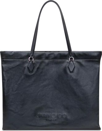 Jimmy Choo London Femme, Sacs, Noir, Taille: ONE Size Drawstring Tote L