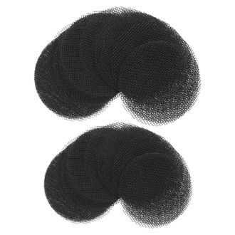 Angoily 200 St&uuml;ck Teiliges Blumentopf Drainage-mesh Schwarze Atmungsaktive Pflanztopf-bodengitter zur Bodenfixierung Wiederverwendbar f&uuml;r Innen Au&szlig;enpflanzen