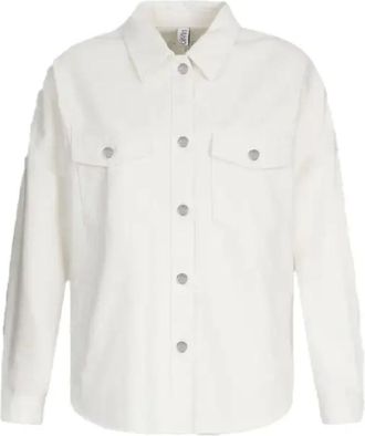 Liu Jo Femme, Blouses et Chemises, Blanc, Taille: 38 FR Jacket Lana