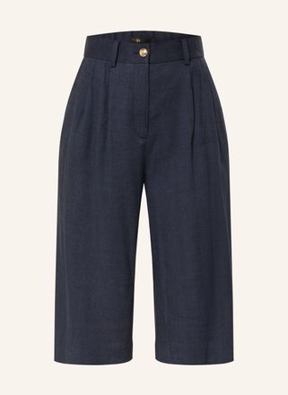 Maje Bermudas Mit Leinen blau