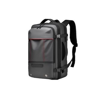 Generic Sac &agrave; dos de voyage avec compression sous vide, capacit&eacute; extensible de 60 L, serrure TSA, compartiment pour ordinateur portable, 4 couleurs, gris, 60 