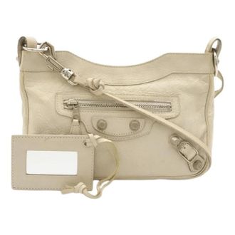 Balenciaga Pre-owned Giant Hip Leather Shoulder Bag - - Pre-owned - Damen - Beige - ONE SIZE