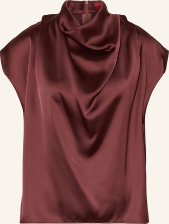 HUGO BOSS Hugo Blusenshirt Casmena Aus Satin braun