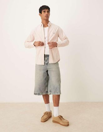 GANT Klassisches Regular Fit Oxford-Hemd in gestreiftem Orange