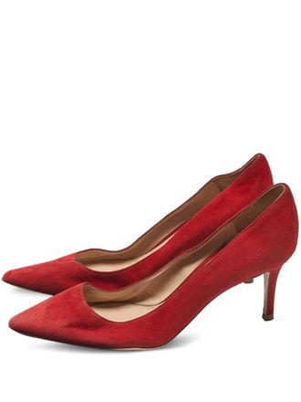 Gianvito Rossi escarpins &agrave; bout pointu - Rouge