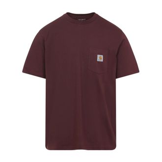 Carhartt Work in Progress Taschen T-Shirt - - Tops - Herren - Rot - M