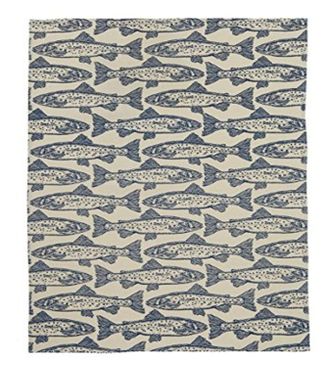 Ulster Weavers Geschirrtuch aus Baumwolle, langlebig und maschinenwaschbar, umweltfreundliches Design, ideale Größe, Lachs, Blau