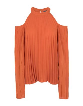 8 by YOOX PLEATED CUT-OUT BLOUSE