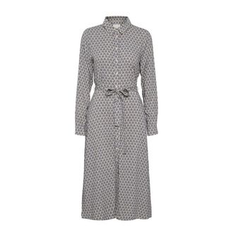 Part Two Midnight Sail Graphic Leaf Kleid - - Dresses - Damen - Grau - XL