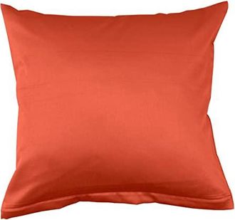 Bassetti Uni Kissenhülle zu Bettwäsche aus 100% Baumwollsatin in der Farbe Tangerine 1191, Maße: 80x80 cm - 9324572, Grün