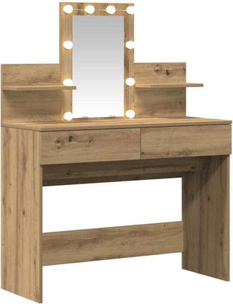 vidaXL Coiffeuse ch&ecirc;ne artisanal 100 x 40 x 130 cm Bois ding&eacute;nierie Vidaxl