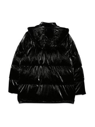 Michael Kors Hooded Down Insulation Down Jacket - Black