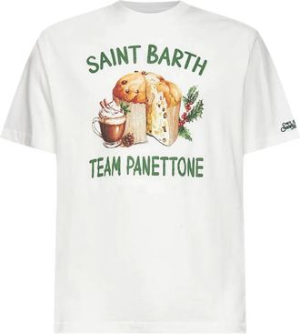 MC2 Saint Barth t-shirt en coton à imprimé graphique - Blanc