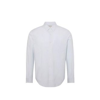Calvin Klein Chemise droite en coton m&eacute;lang&eacute;
