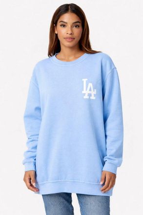 Worldclassca Longsweatshirt Worldclassca Oversized Sweatshirt LA Print Langarmshirt Pullover Neue Kollektion - Stilvolle und gem&uuml;tliche Casual Mode f&uuml;r Damen