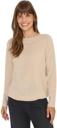 Cecil 3227284 T-Shirt Manches Longues, Mélange de grège léger, XL Femmes