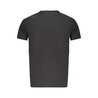 Tommy Hilfiger Logo-Embroidered Cotton T-Shirt - Black